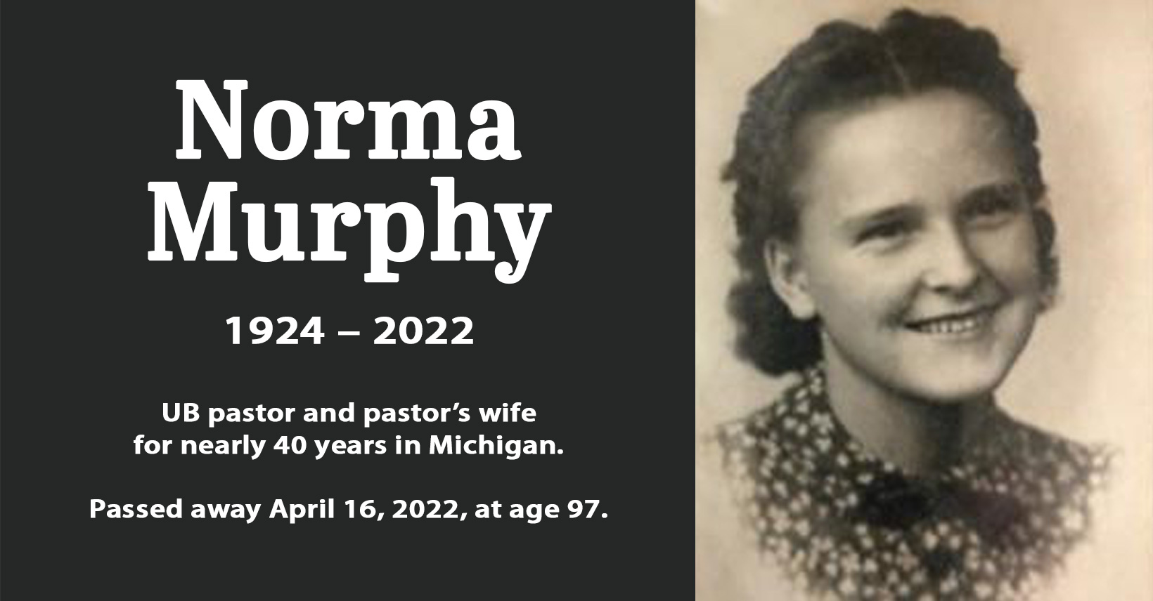 Death of Norma Murphy, Pastor and Pastor’s Wife in Michigan - UBCentral